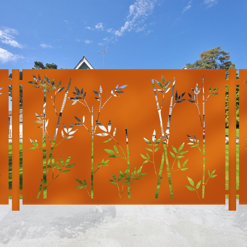 Clôture acier 1800mm personnalisable